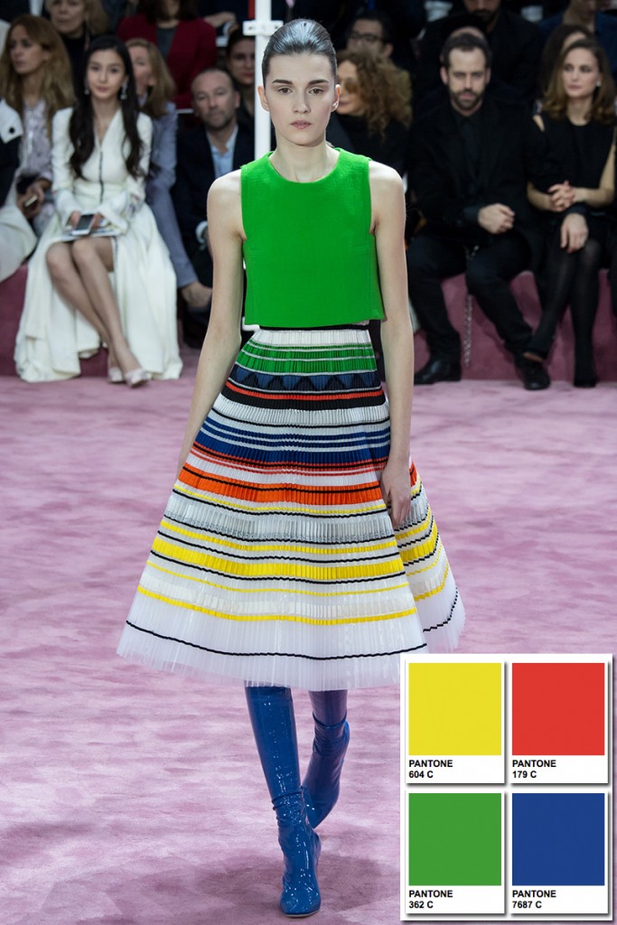 Christian Dior Spring 2015 Couture Collection Color Codes - Fashion ...