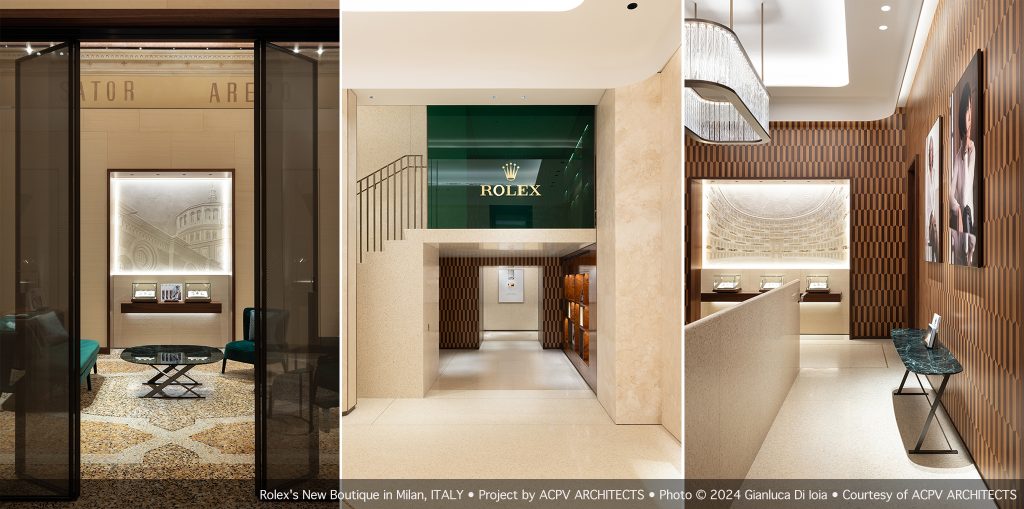 Rolex's New Boutique in Milan by ACPV ARCHITECTS Antonio Citterio ...