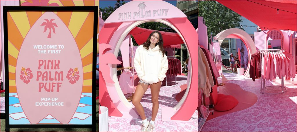 Pink Palm Puff Vip Pop Up Event At The Grove Fashion Trendsetter