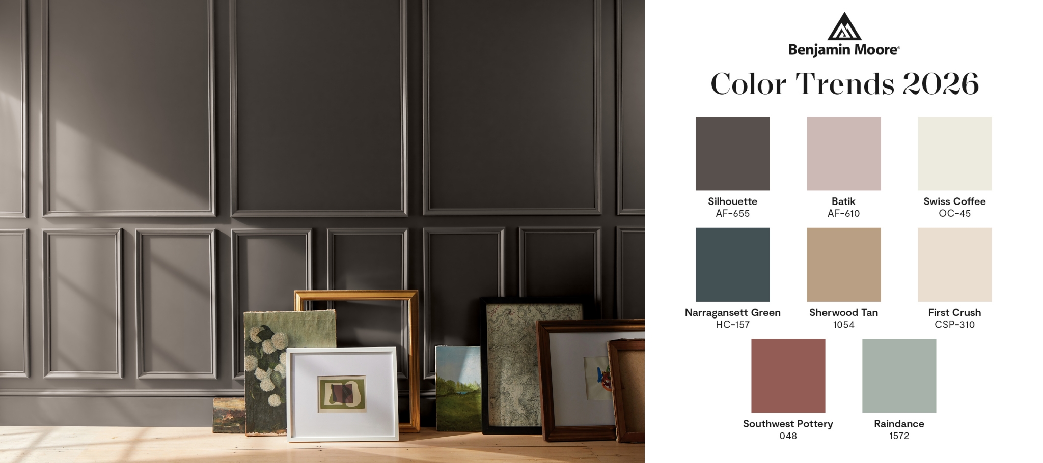 Benjamin Moore Color of the Year 2026: Silhouette AF-655 - Fashion ...